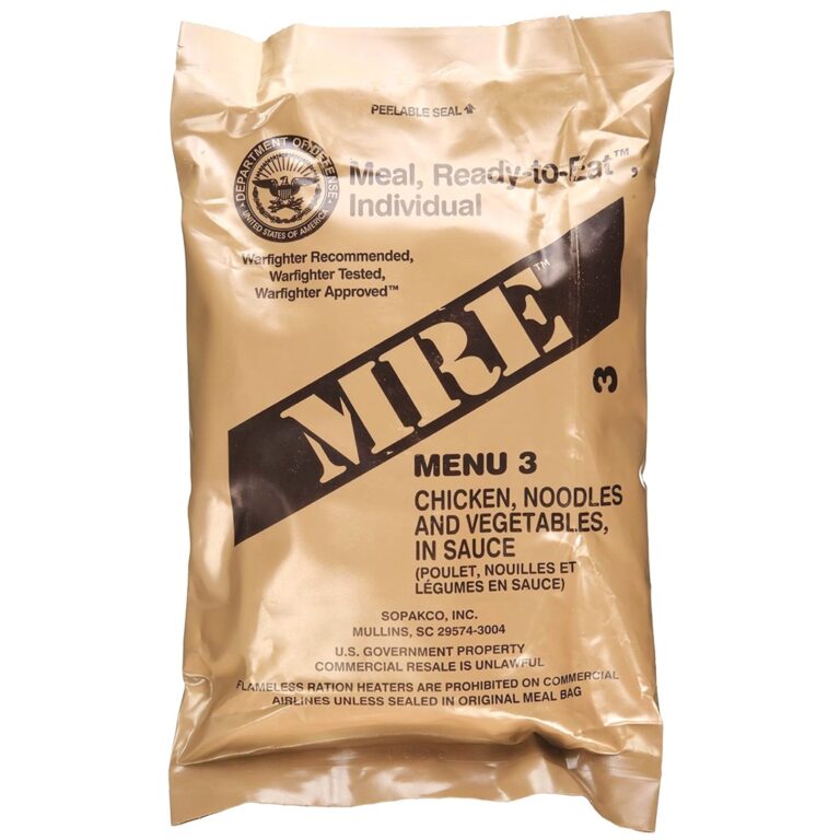 USGI Individual MRE Meals- US Military Meal Ready to Eat