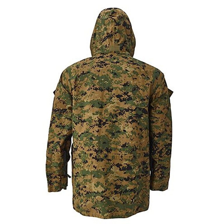 USMC Woodland MARPAT Gore-Tex Parka: US Marine Corps APECS Jacket