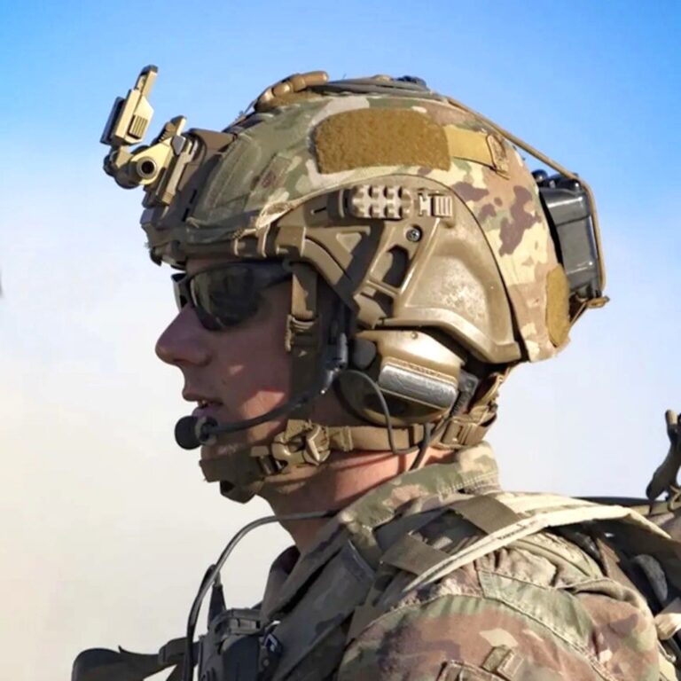 USGI Ceradyne IHPS Combat Helmet: Coyote Helmet + MultiCam Cover